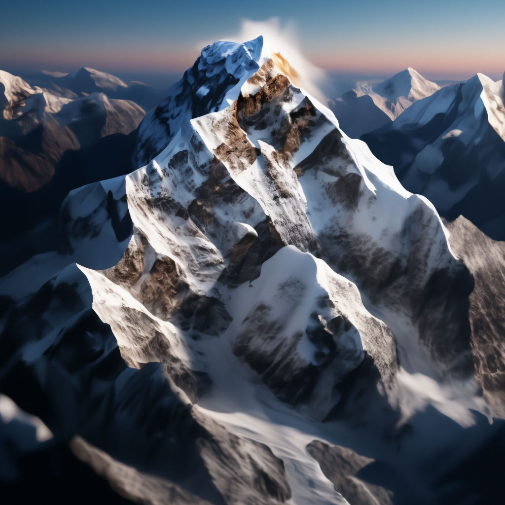 "Everest isometric diarama, photorealism, professional photo, 4k, high ...