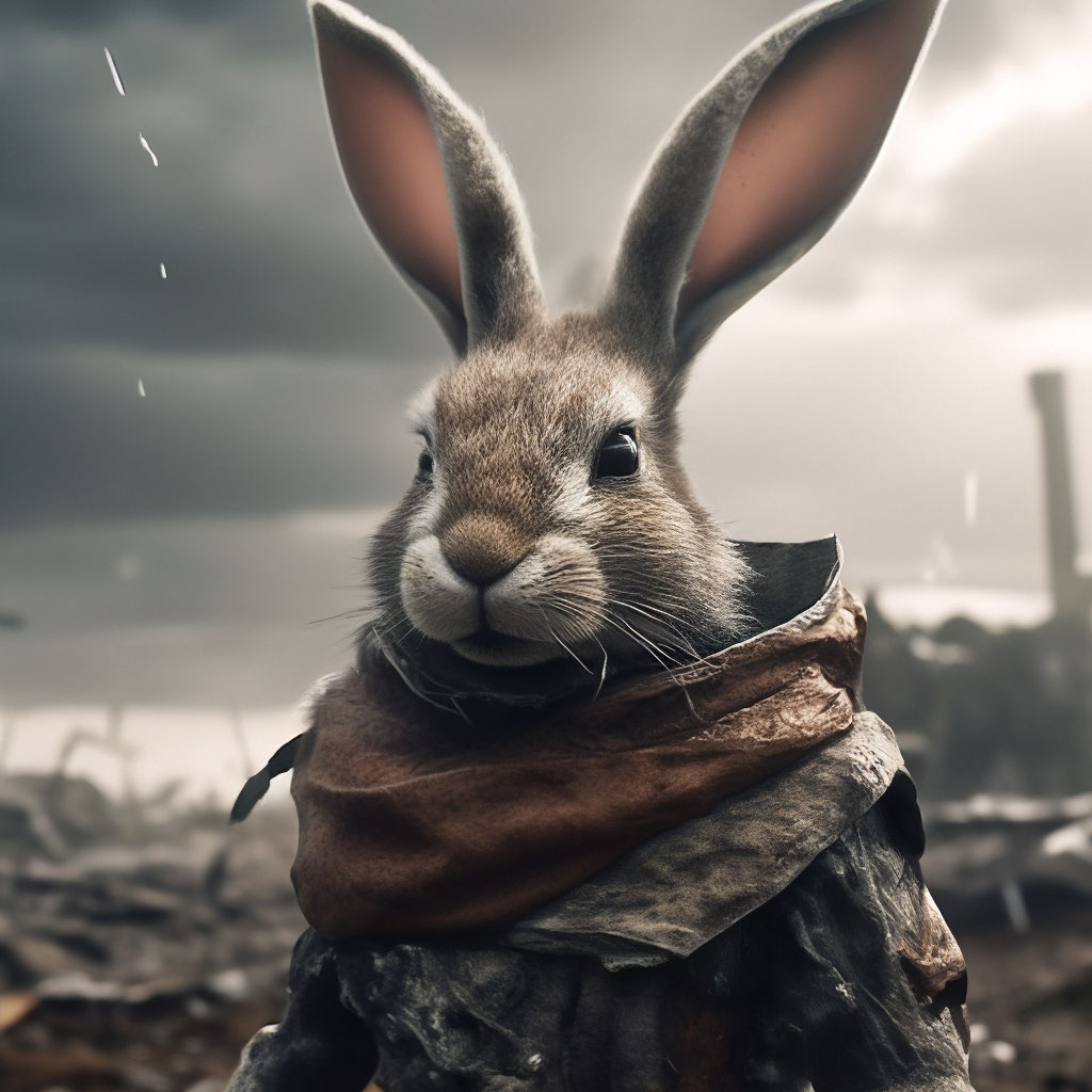 "Humanoid rabbit, realistic, beautiful, high resolution, high detail, f ...