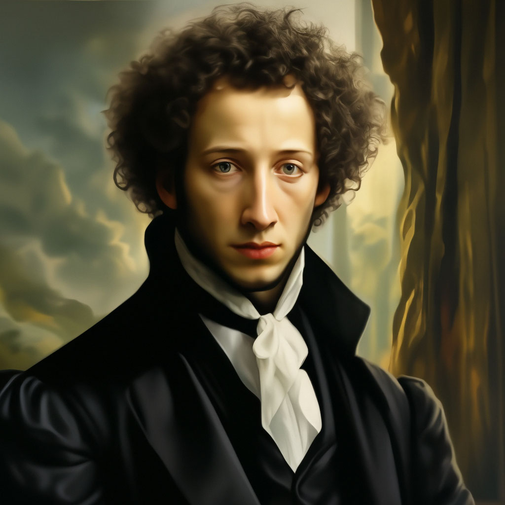 "Alexander Sergeyevich Pushkin," — image created in Shedevrum