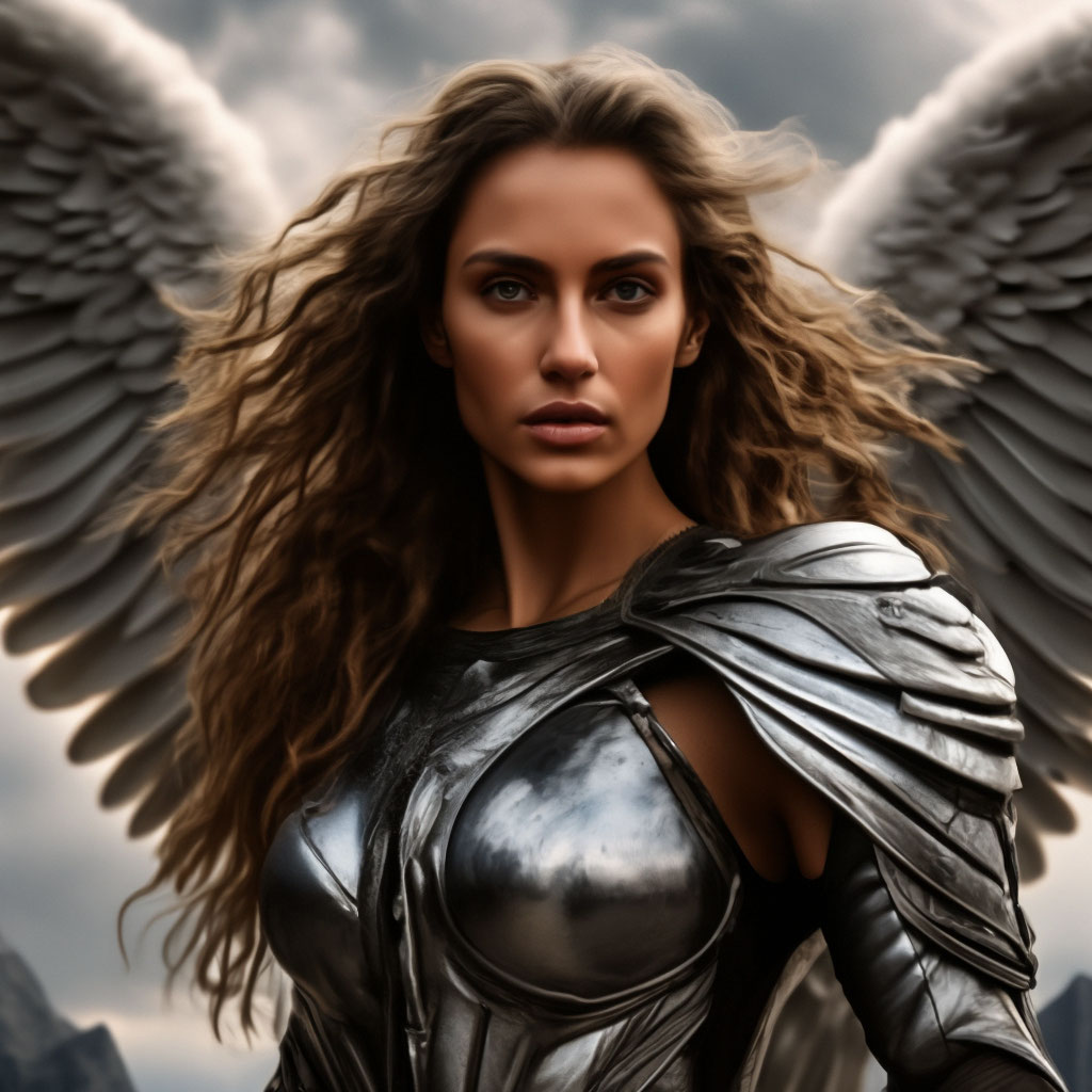 "Valkyrie in the sky realistic high detail photography" — image created ...