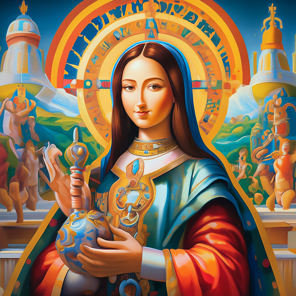 "Masterpiece icon" — image created in Shedevrum