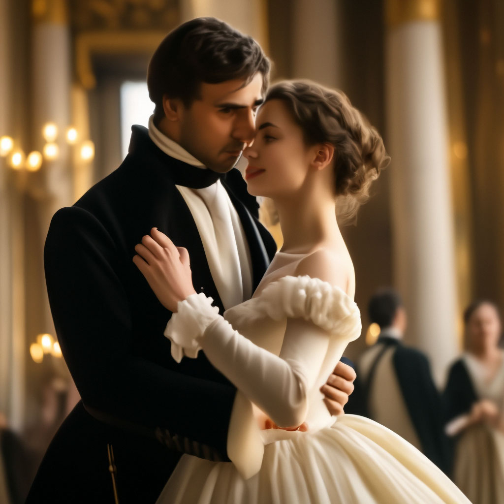 "Natasha Rostova dancing with Pierre Bezukhov at the ball 5d image, 60k ...