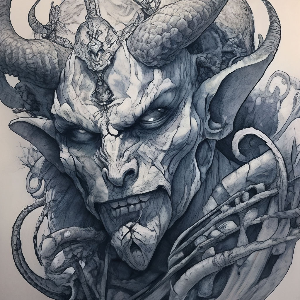"Caliban, hyperdetalization, horror, mysticism, fantasy, grotesque ...