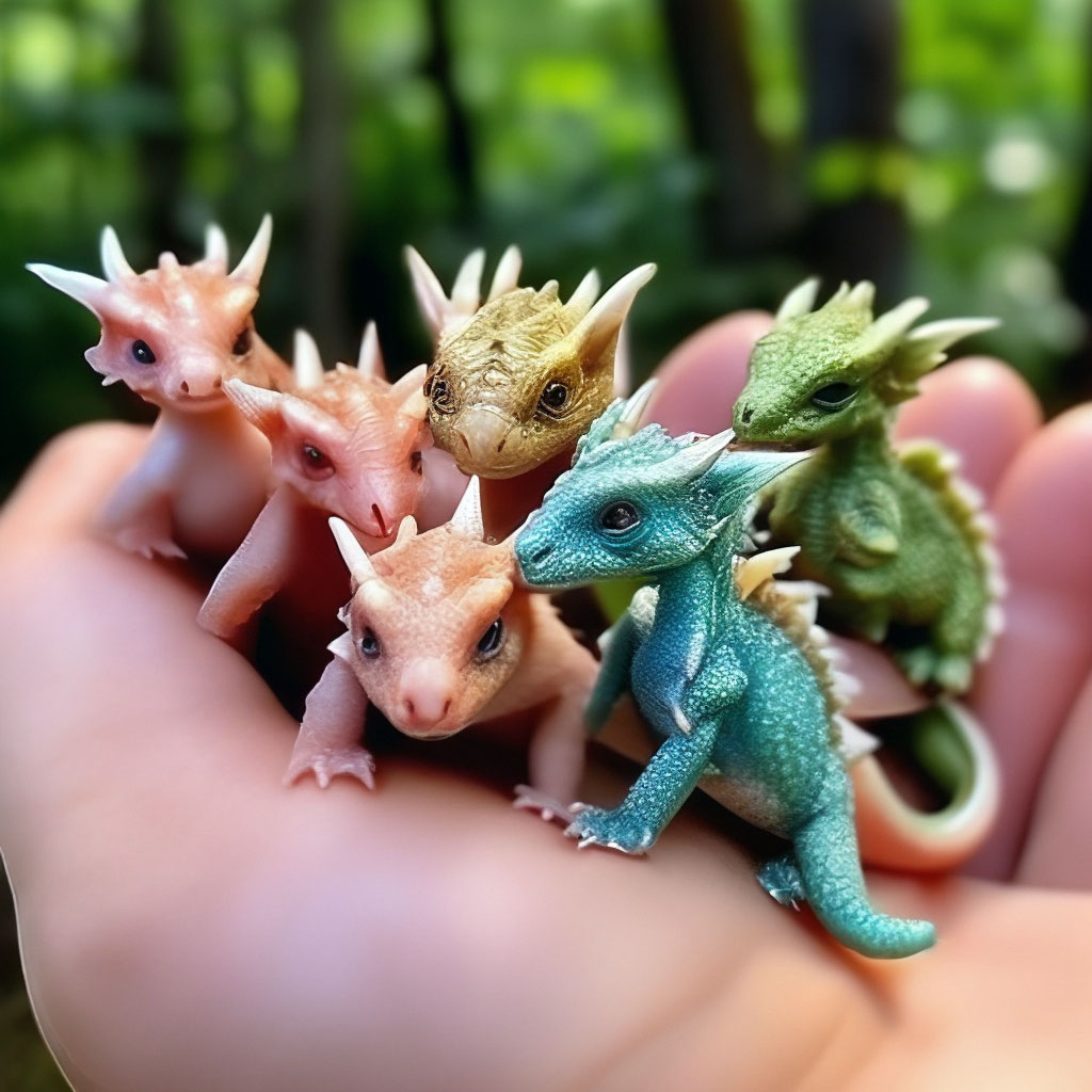 "10 dragons are very tiny and stand in the palm of your hand very small ...