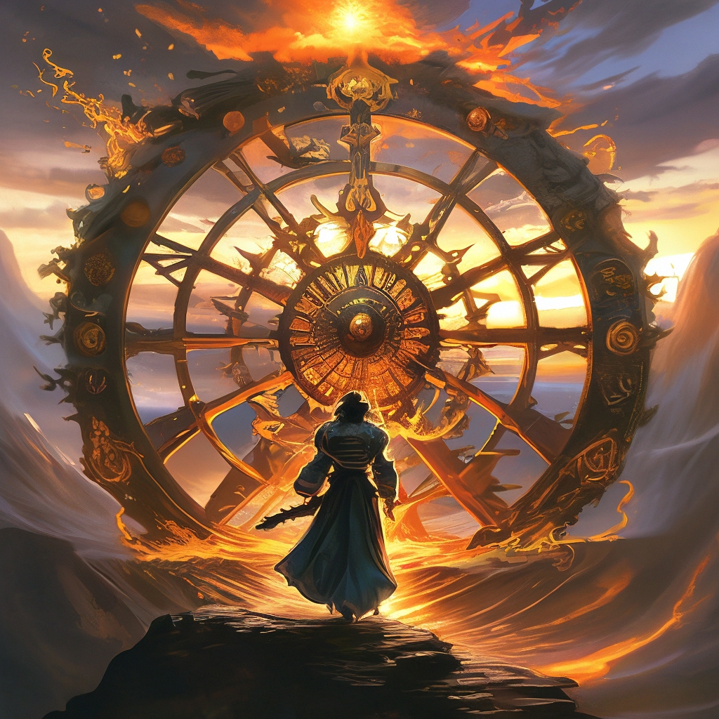 "Wheel of time" — image created in Shedevrum