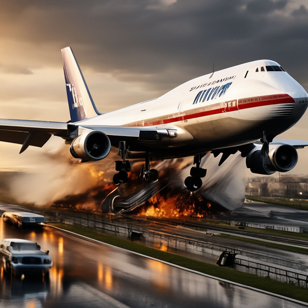 "Boeing 747 crashes into building ultra realistic" — image created in ...