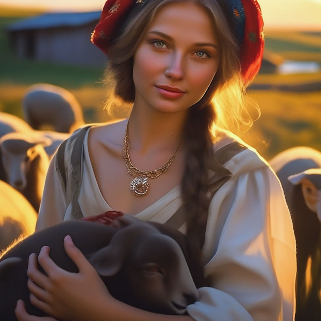 "Russian peasant girl. Deep antiquity. Aesthetics of female beauty ...