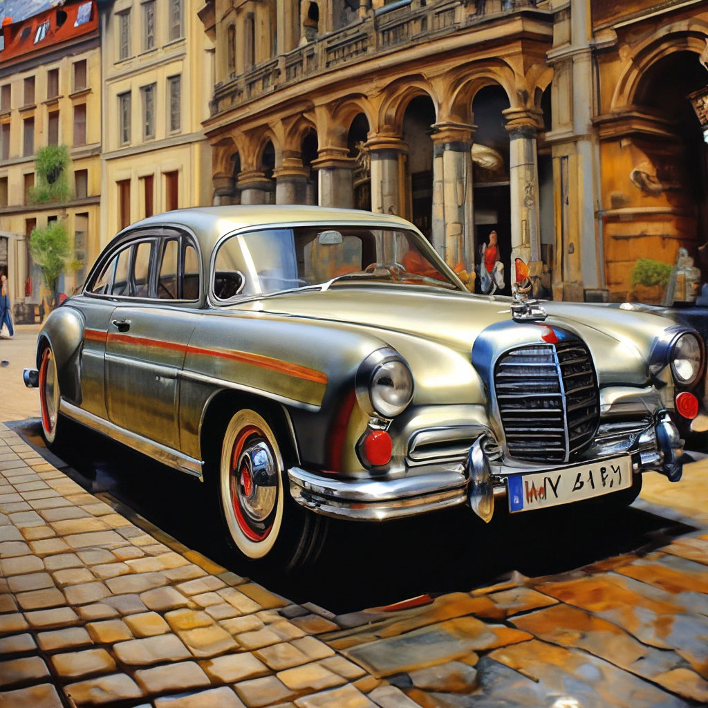 "Germany, high detail, cars, culture" — image created in Shedevrum