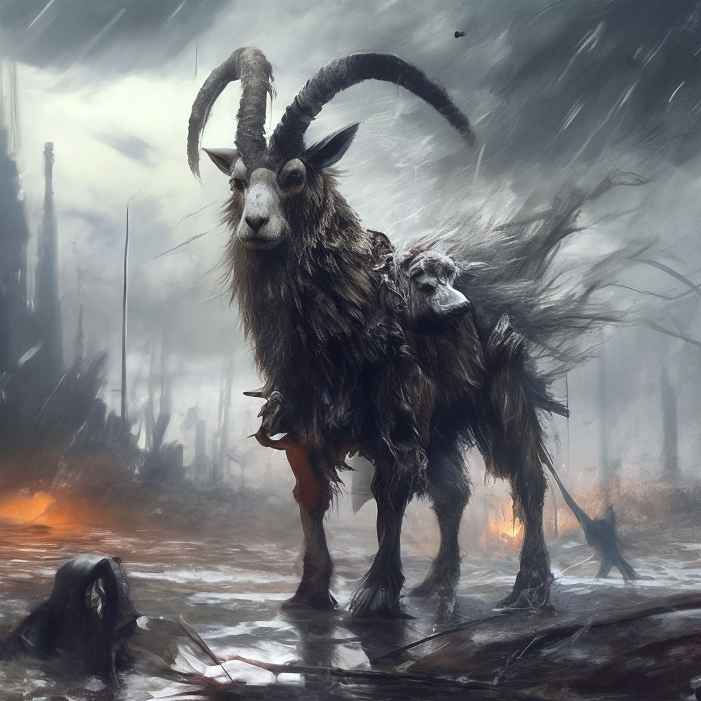 "Sidorov 's goat" — image created in Shedevrum