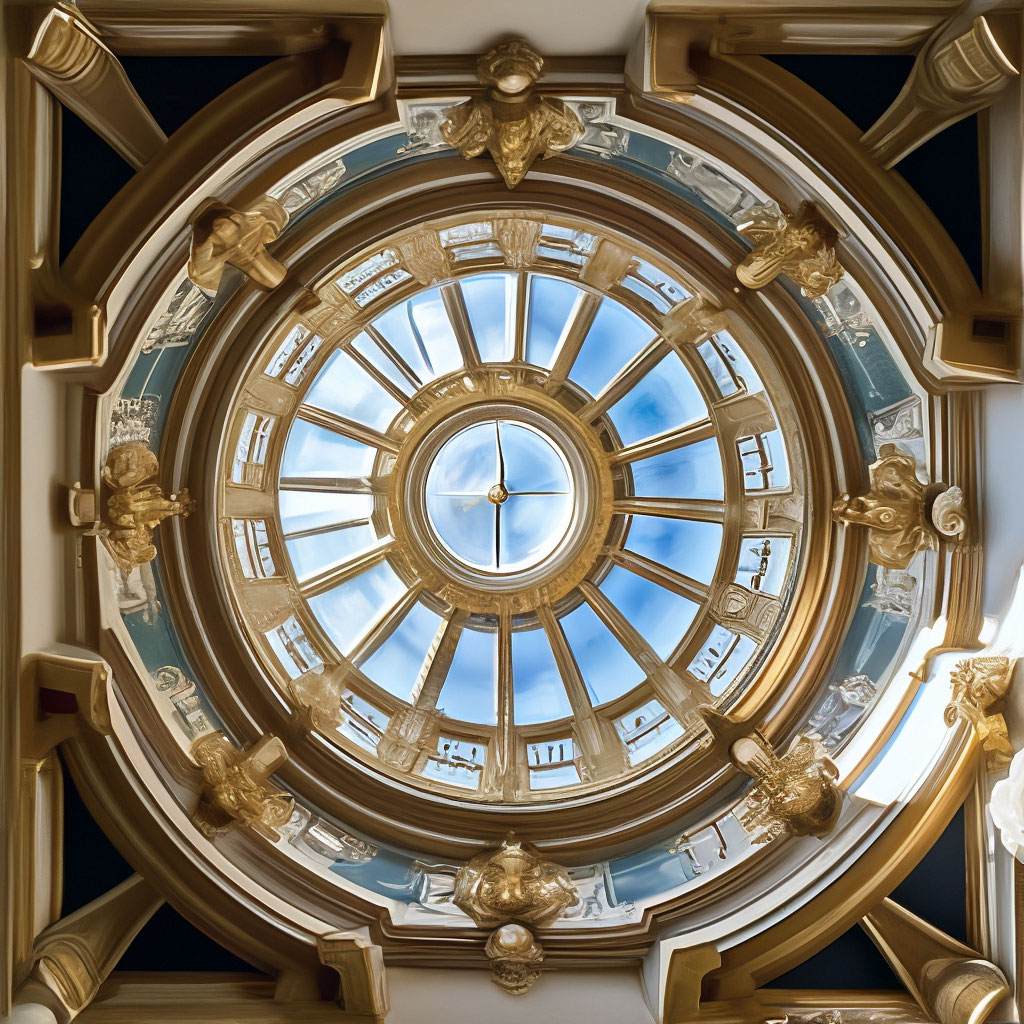 "Small Italian skylight in the Hermitage" — image created in Shedevrum