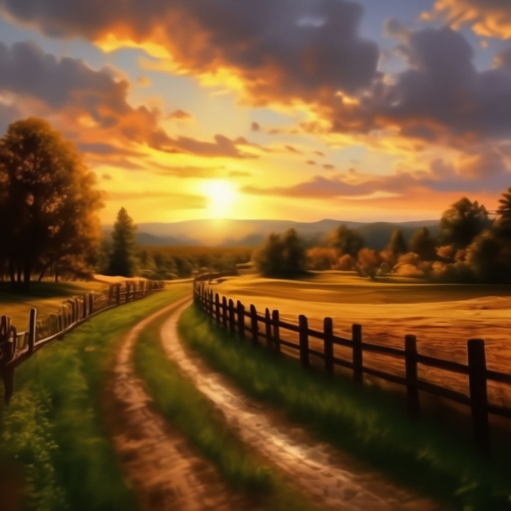 "Good morning country!" — image created in Shedevrum
