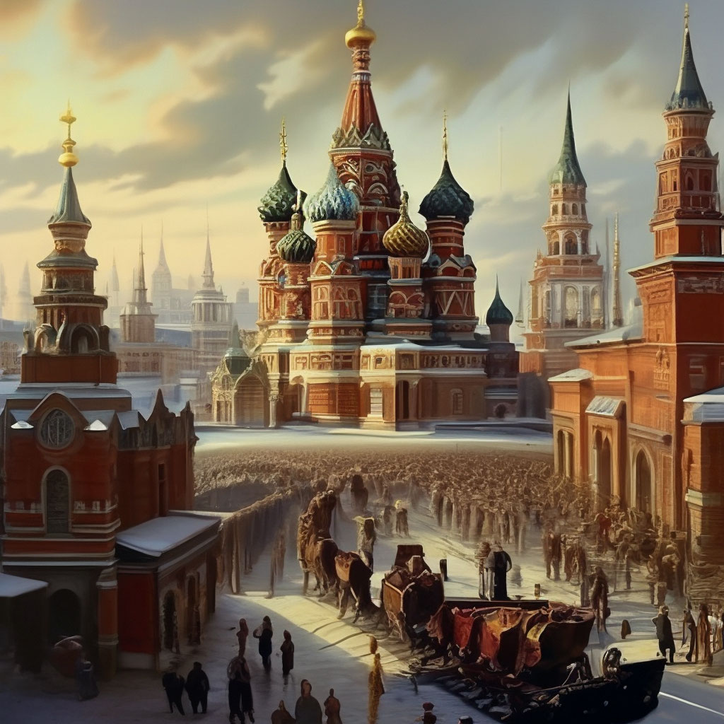 "Sooooo old images of Russia" — image created in Shedevrum