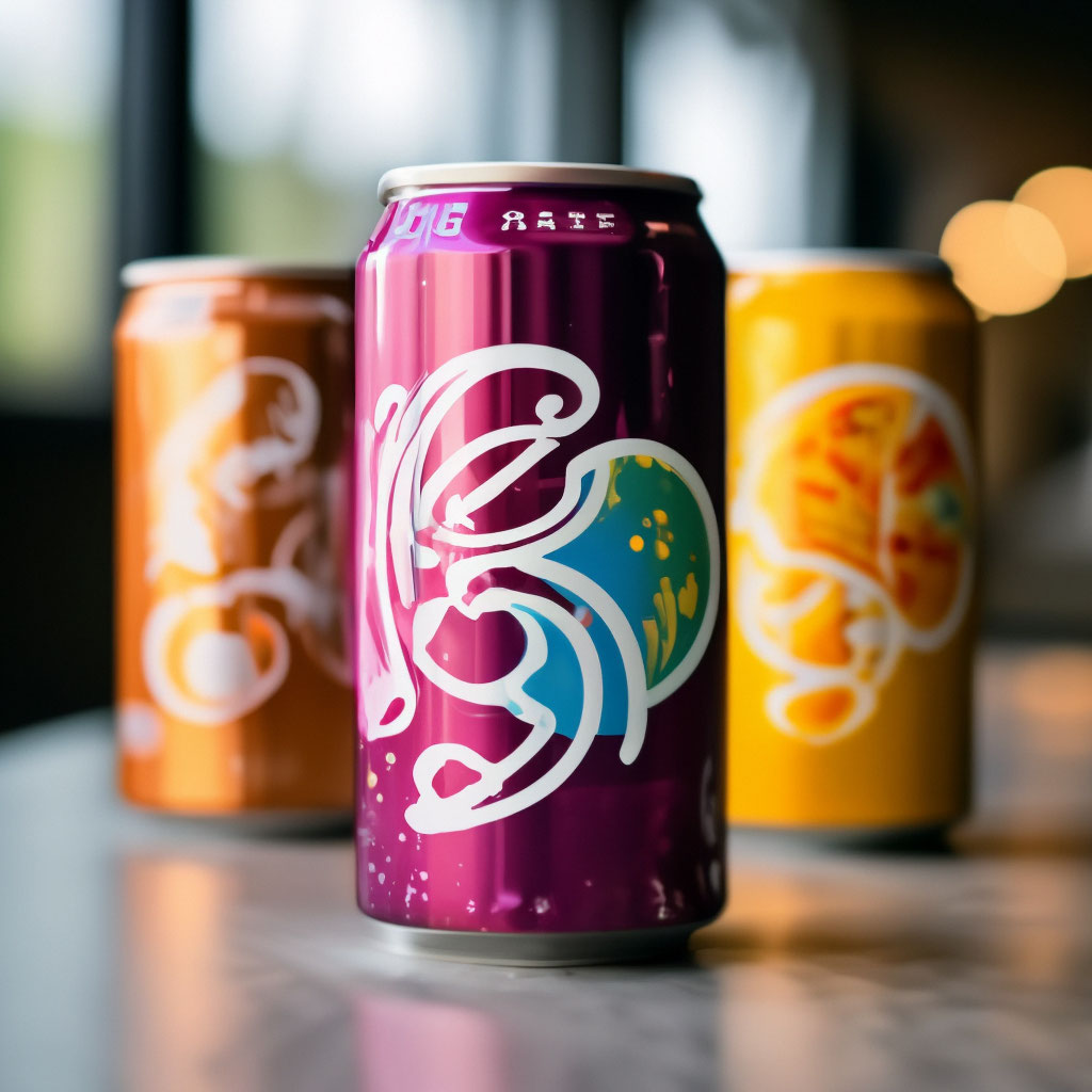 "Unusual new sodas, drinks of the future" — image created in Shedevrum