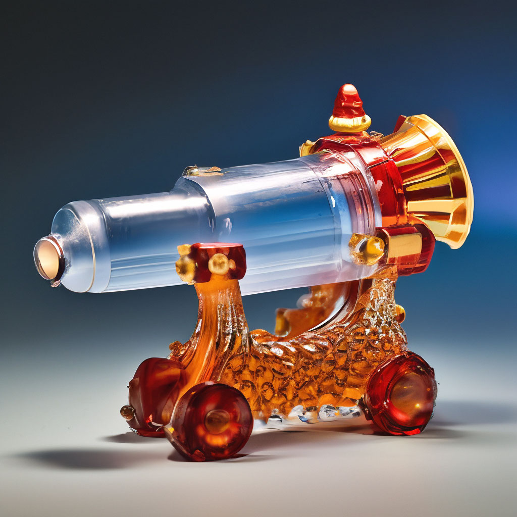 "Glass cannon" — image created in Shedevrum
