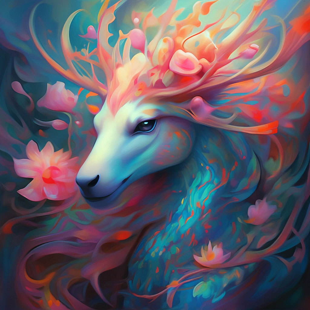 "A beautiful creature" — image created in Shedevrum