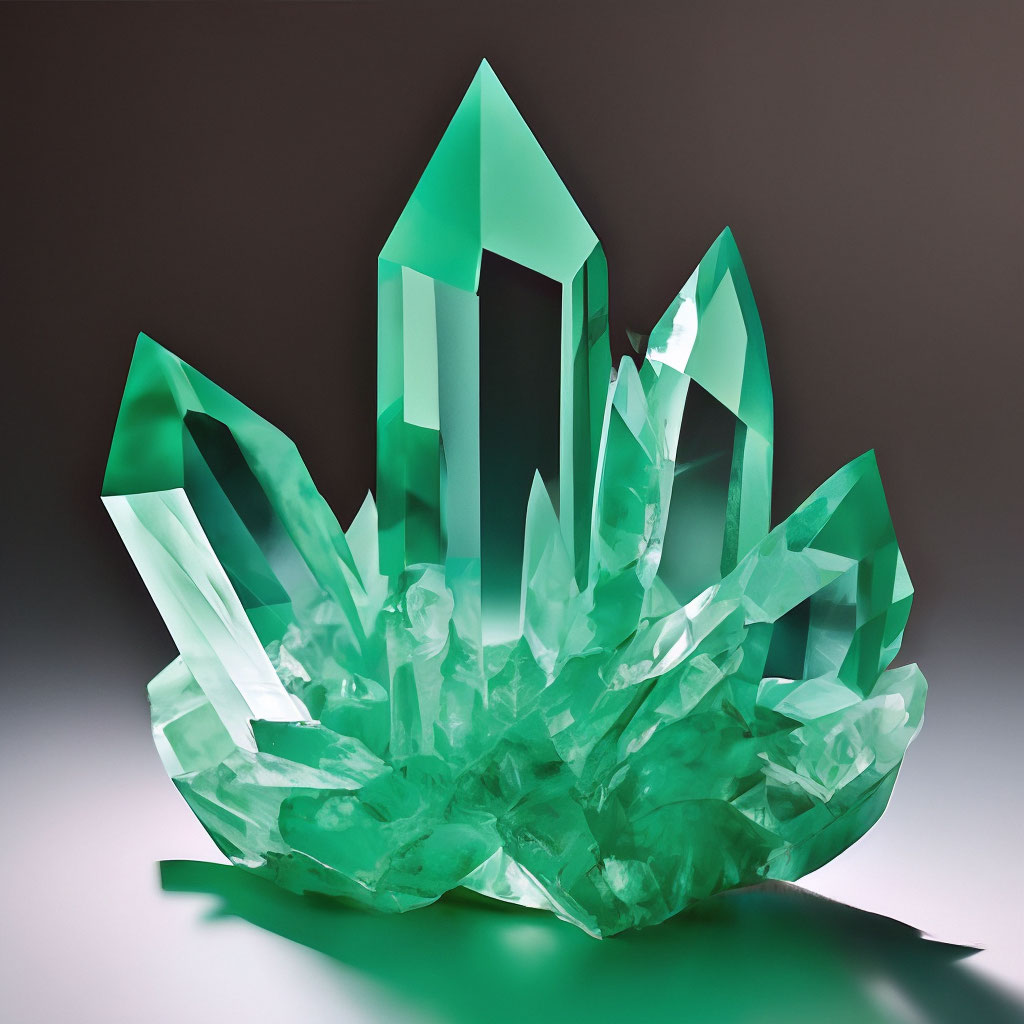 "Crystal Green" — image created in Shedevrum