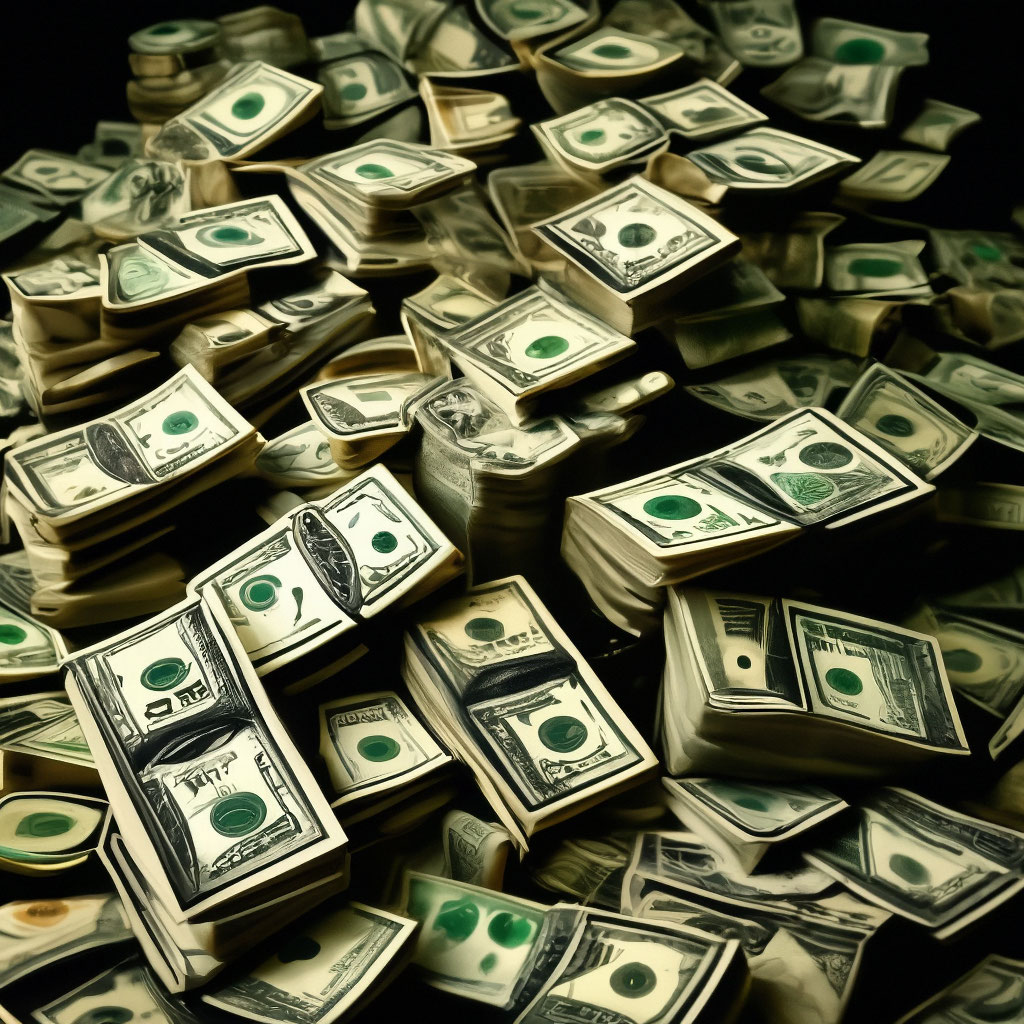 "A lot of money..." — image created in Shedevrum