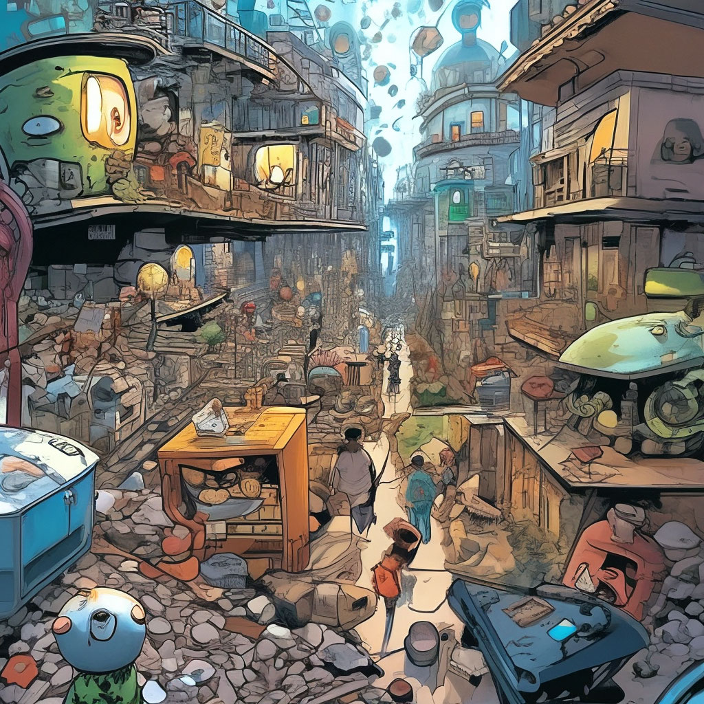 "A lot of terminology and pictures . garbage under a microscope , a ...
