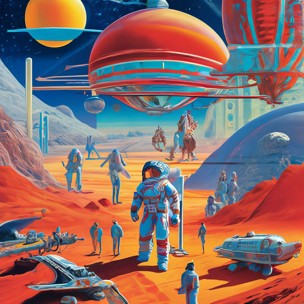 "Expedition to mars, harper's bazaar, 2d, pop art, surrealism ...