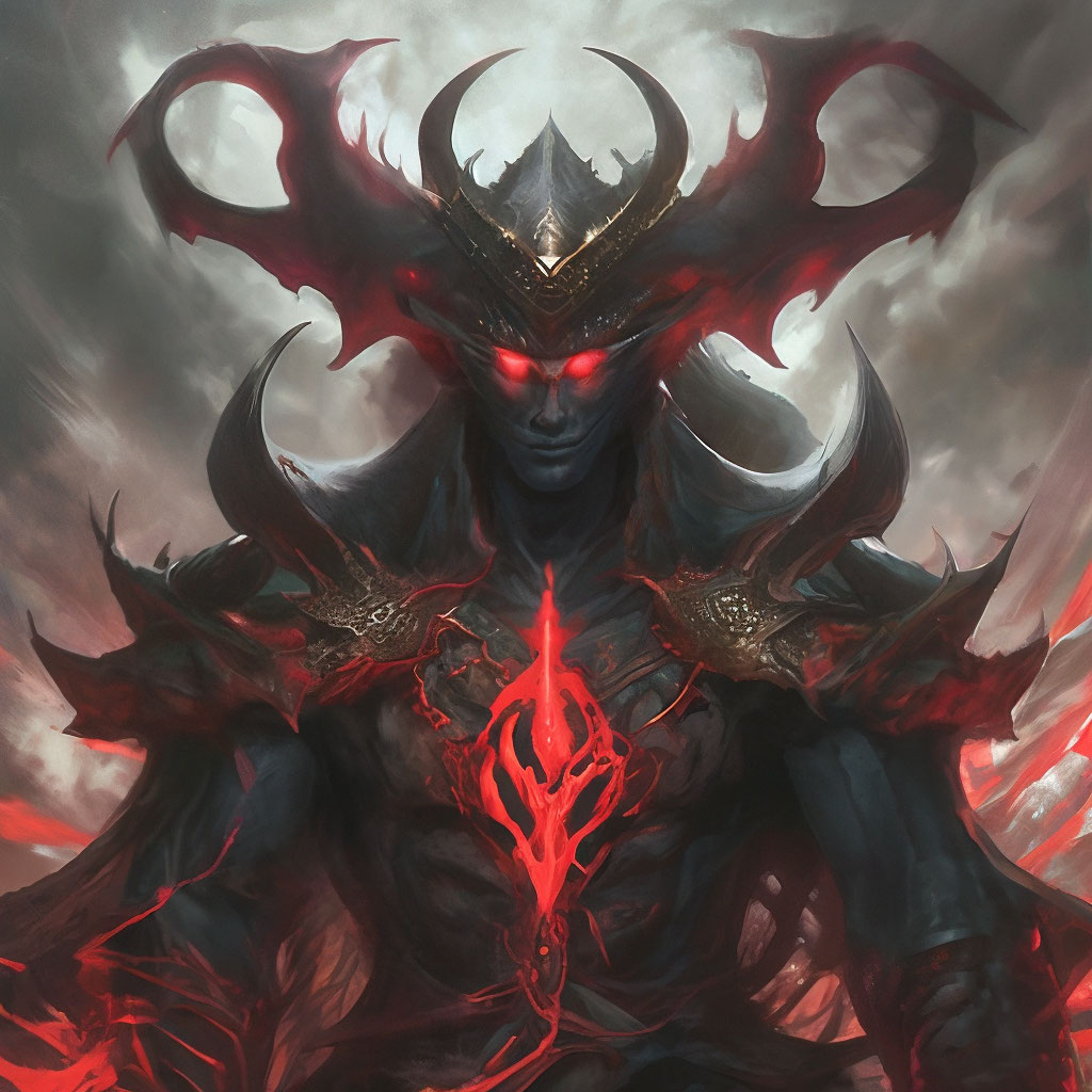 "The personification of evil" — image created in Shedevrum