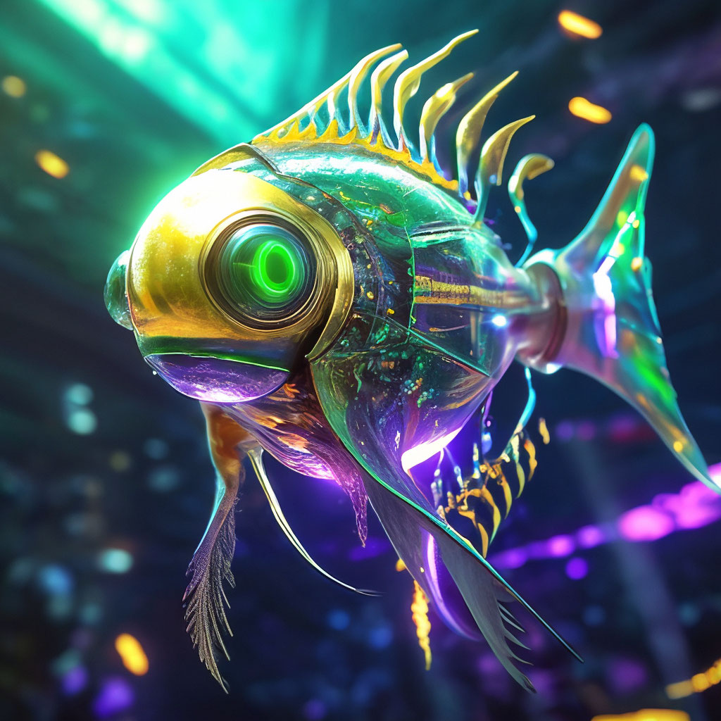 "Sci-fi fantasy, digital art illustration, weird fantastic alien deep ...