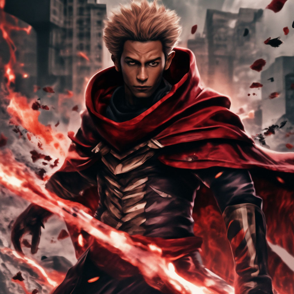 "Sukuna Magic Battle" — image created in Shedevrum