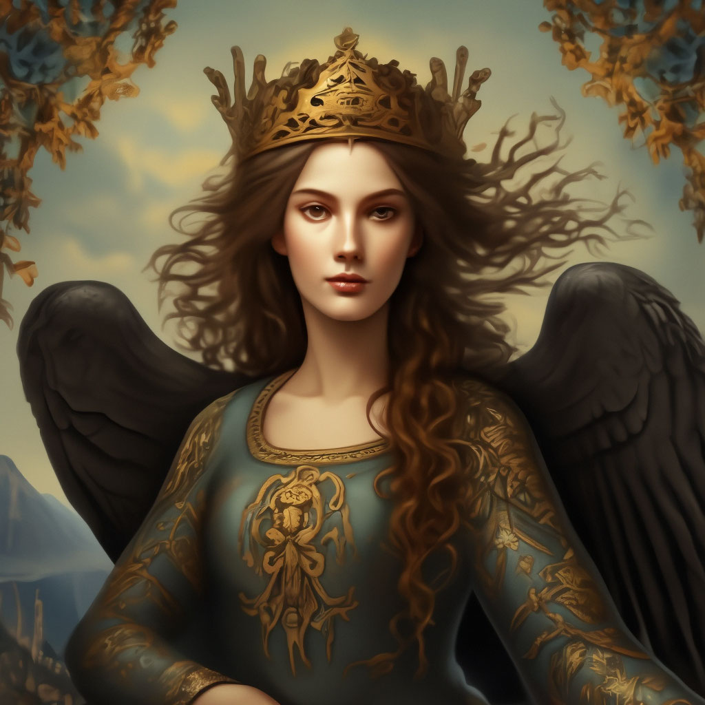 "Sirin bird with a woman's head Russian mythology medieval illustration ...