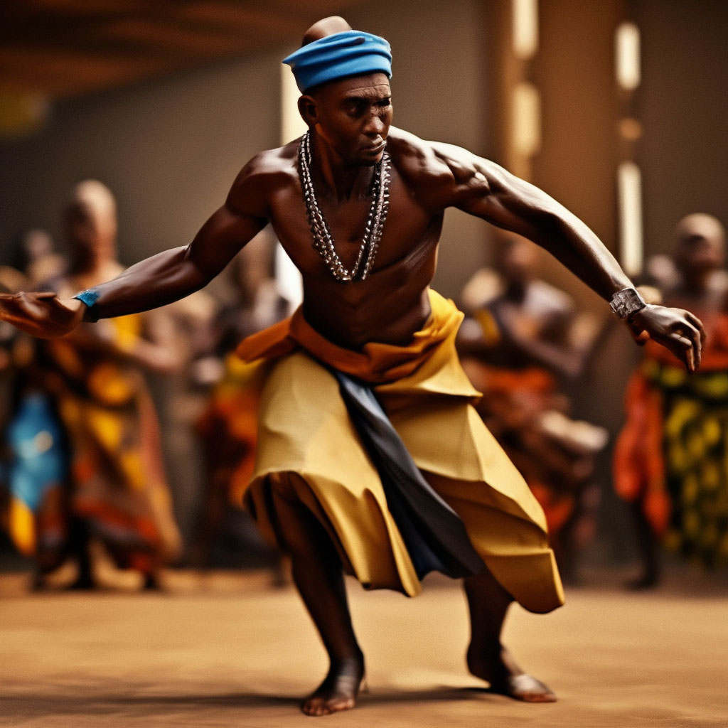 "Traditional dance senufo dance" — image created in Shedevrum