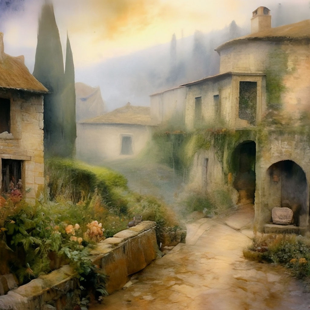 ". watercolor, ink, grotesque, grunge, landscape, aesthetics, delicate ...