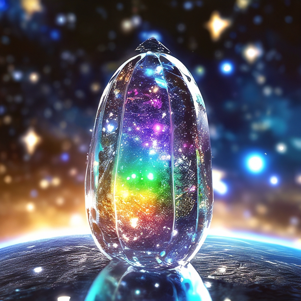 "Cosmic, crystal cucumber, the thinnest transparent walls, transparent ...