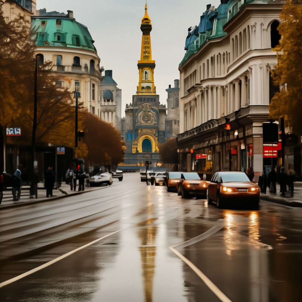 "You will pass the boulevard ring" — image created in Shedevrum