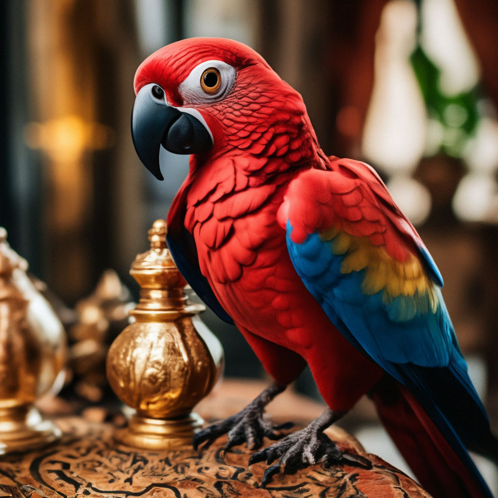 "Iago the parrot from the fairy tale The Magic Lamp of Aladdin" — image ...