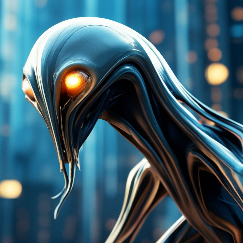 "A twisted creature, an incomprehensible body configuration, the shape ...