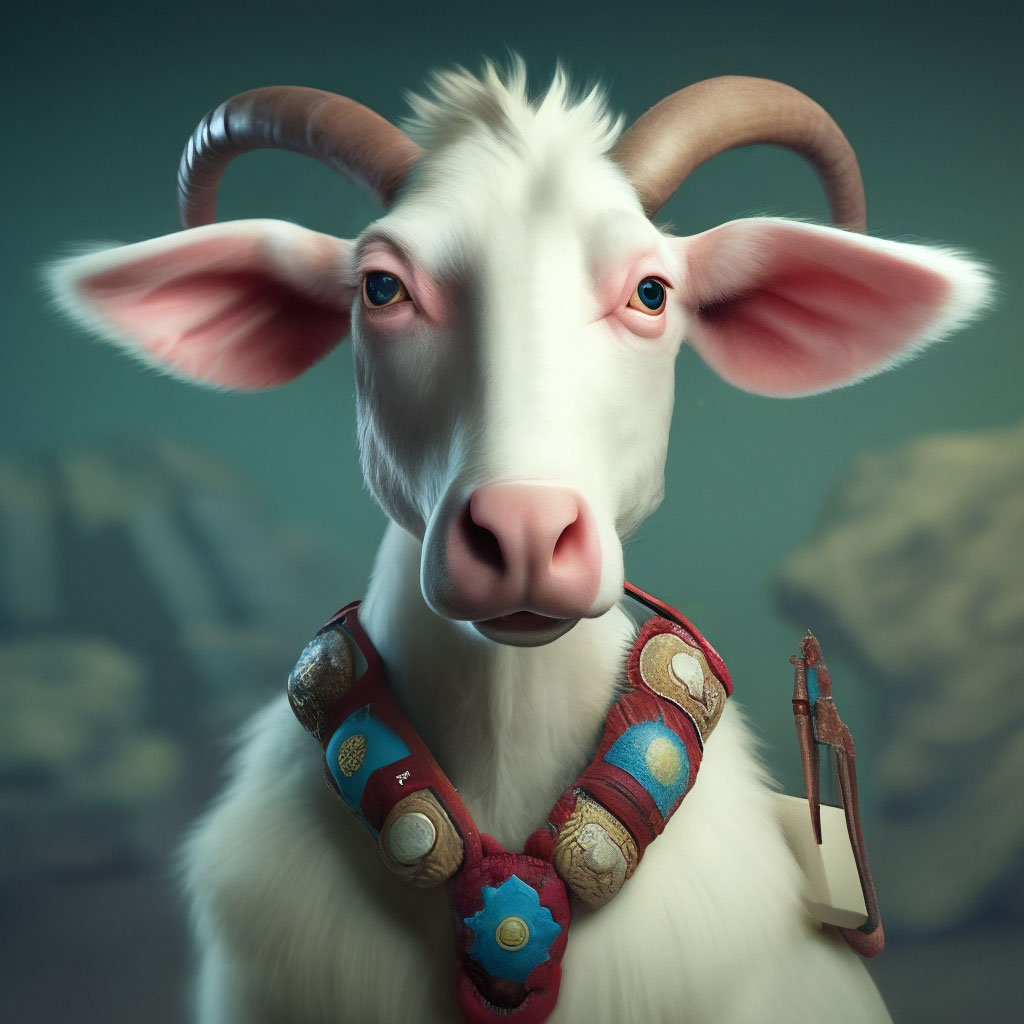 "Cow-goose" — image created in Shedevrum