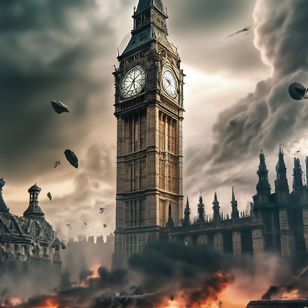 "Big Ben the apocalypse happened,the end of the world 4k, high ...