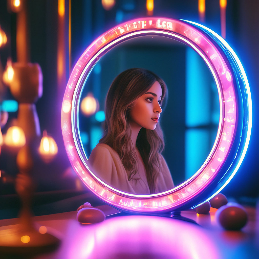 "How does a neural network imagine a magic mirror in real life a light ...
