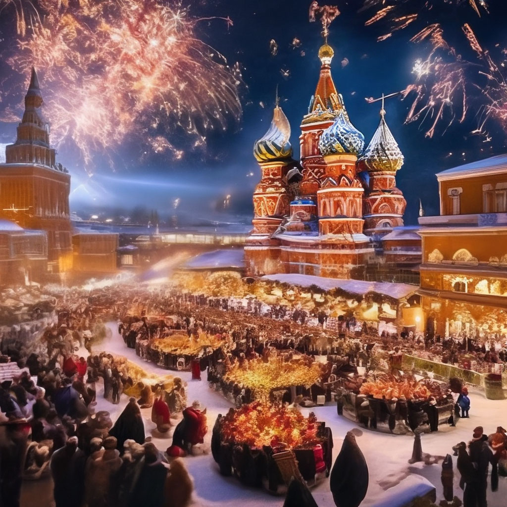 "The most epic New Year's Eve feast in Russia that can only be imagined ...