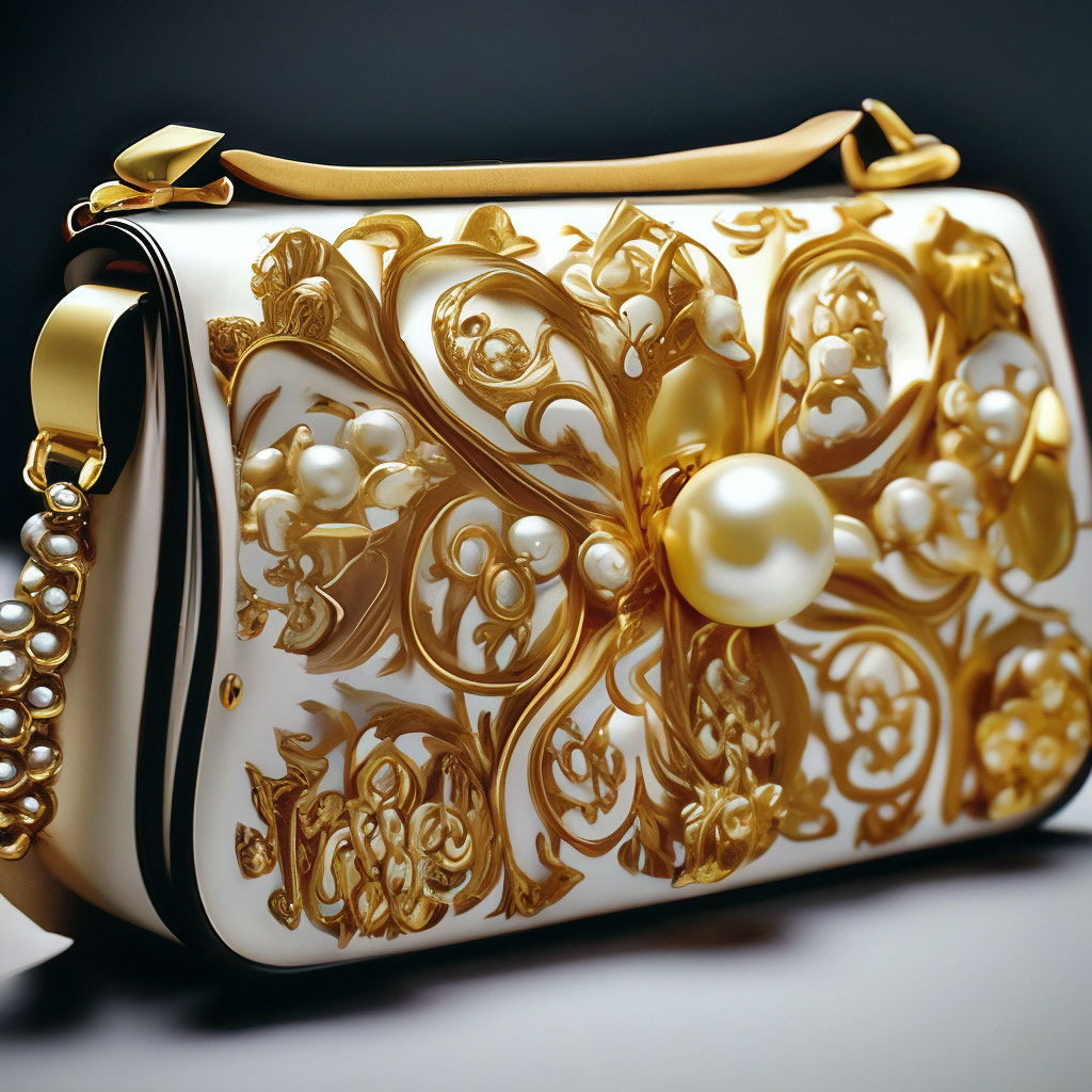"Leather women's handbag gold hardware, long strap, incredible patterns ...