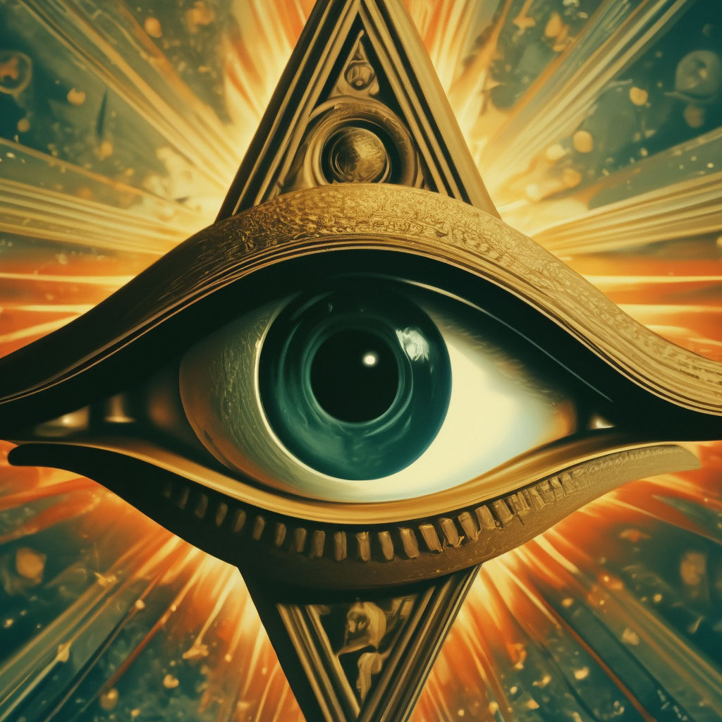 "The all-seeing eye" — image created in Shedevrum