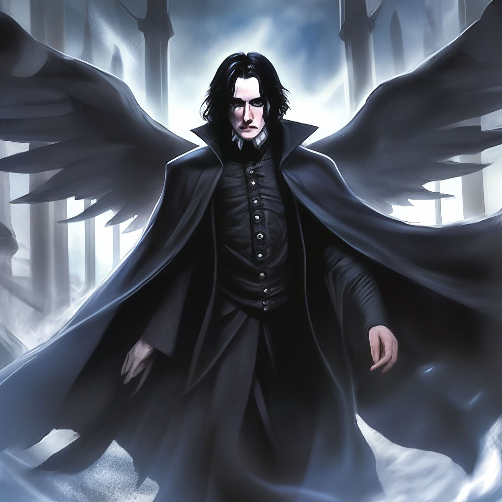 "Severus Snape -charismatic, thin and pale in the style of alanarikman ...