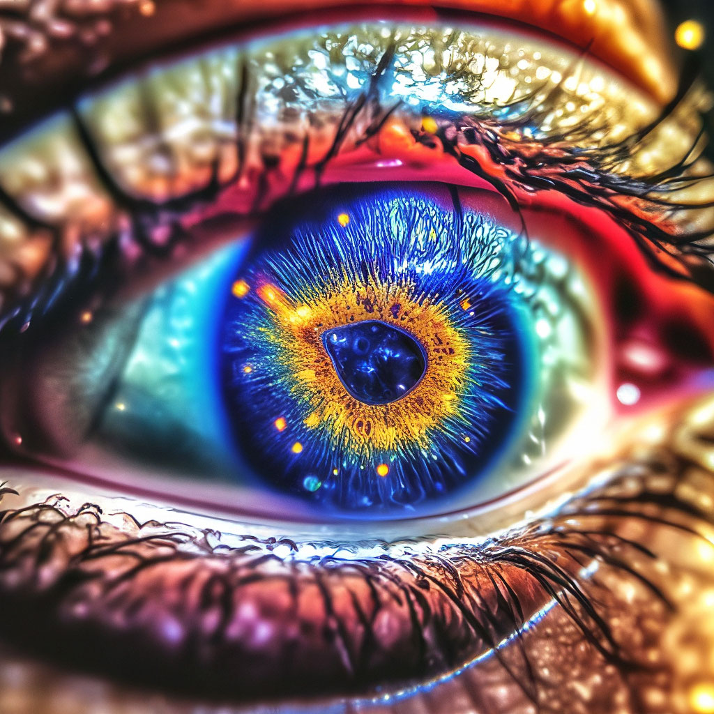 "The eye inside the cosmos explosion of a star in the pupil realism ...