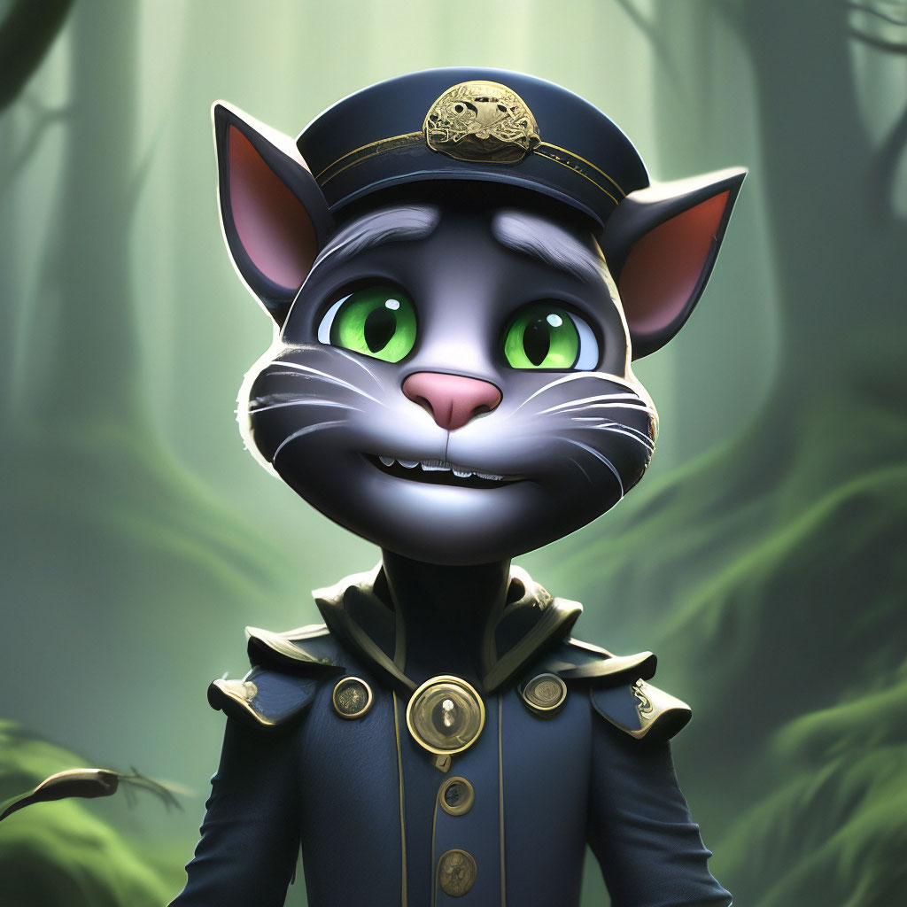 "Talking Ben is a hero from talking tom" — image created in Shedevrum