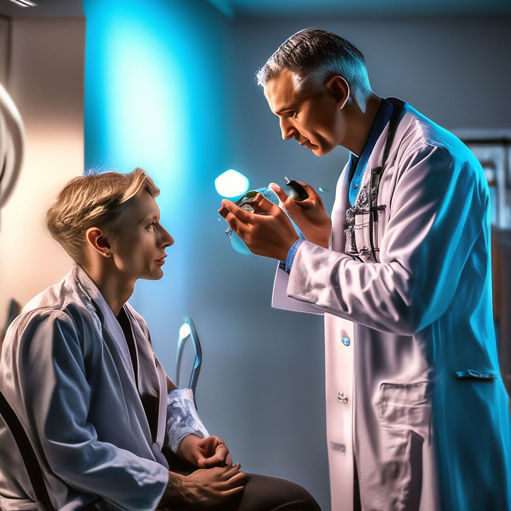 "A doctor will examine an anorexic patient. . the thinnest man in the ...
