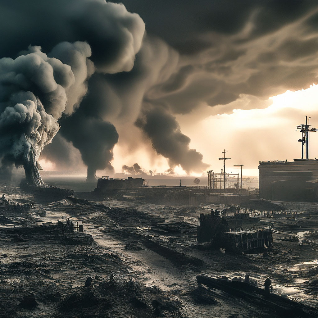 "Nuclear wastelands, mutants, the sky in dark storm clouds. There is a ...