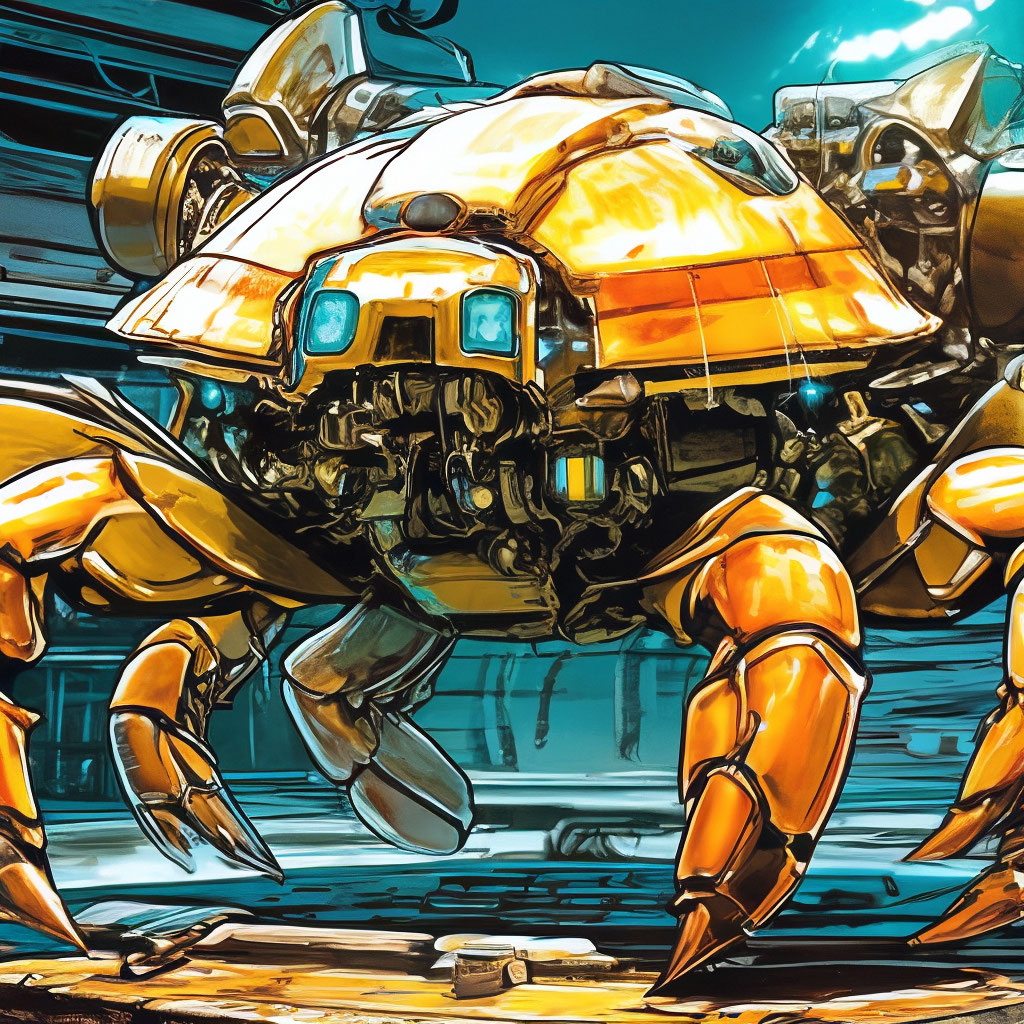 "Atomic Crab: This is a powerful crab-shaped creature equipped with ...