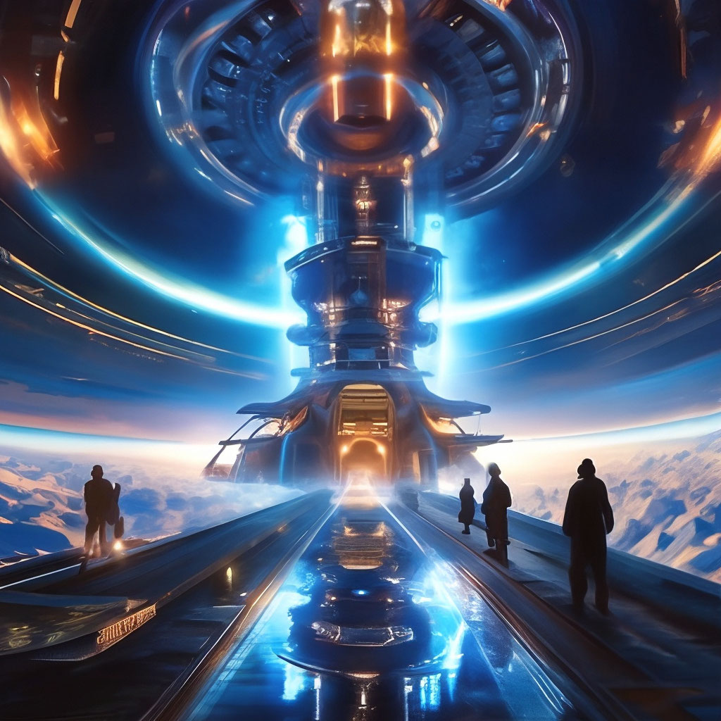 "The world around the hyperspace created by the mirror engine of the ...