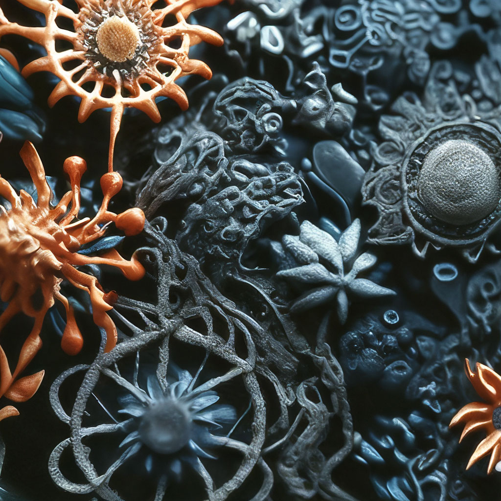 "Intricate patterns of texture - mechanics and texture - botany. black ...