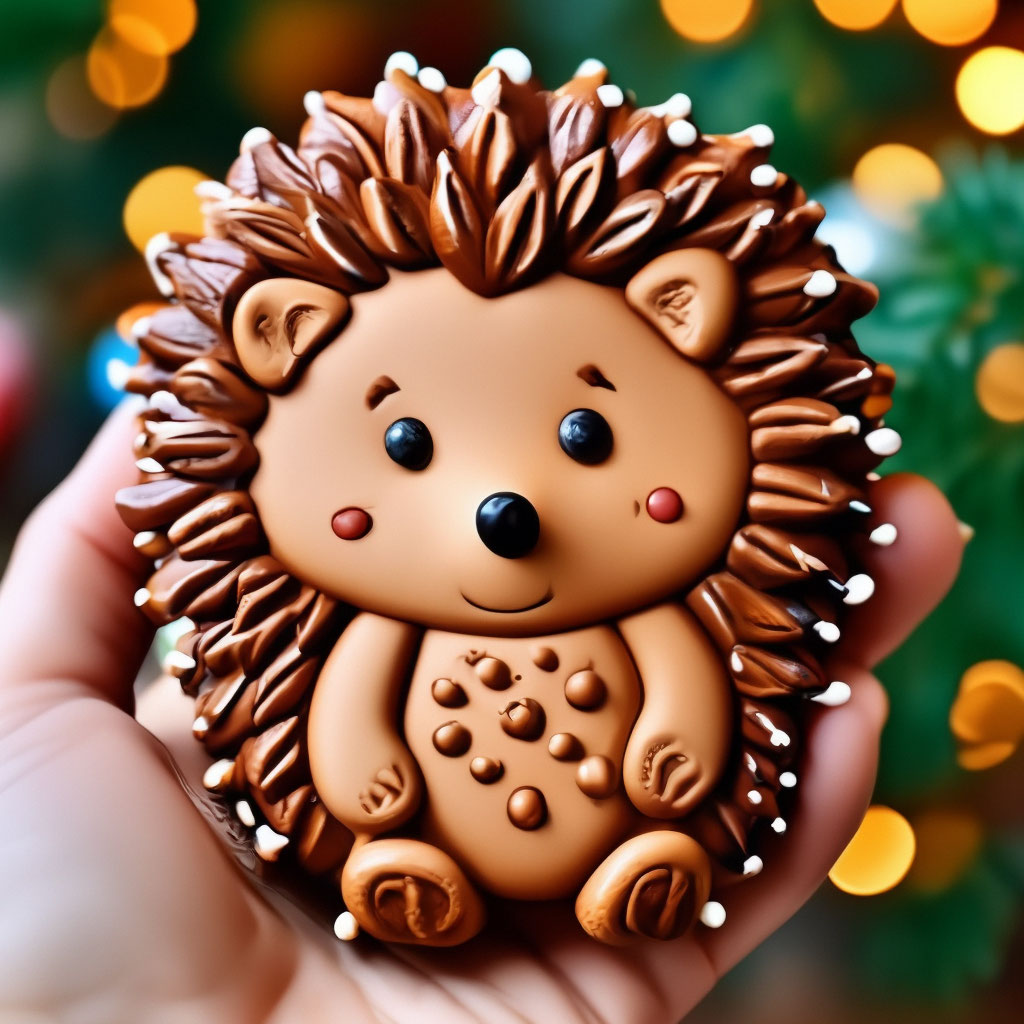 "Christmas gingerbread toy for children - gingerbread hedgehog" — image ...