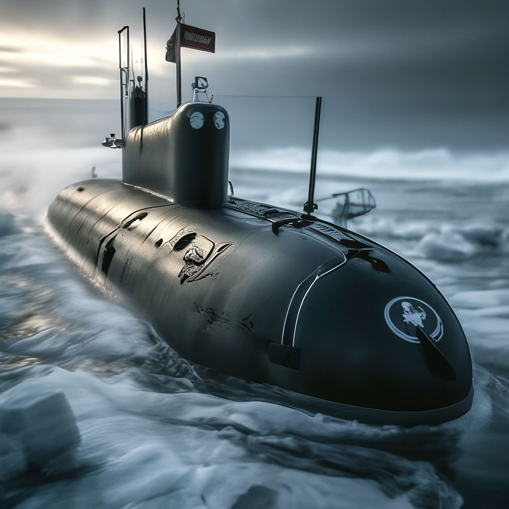 "Realistic, 32k, high quality, detail, professional photo, submarine in ...
