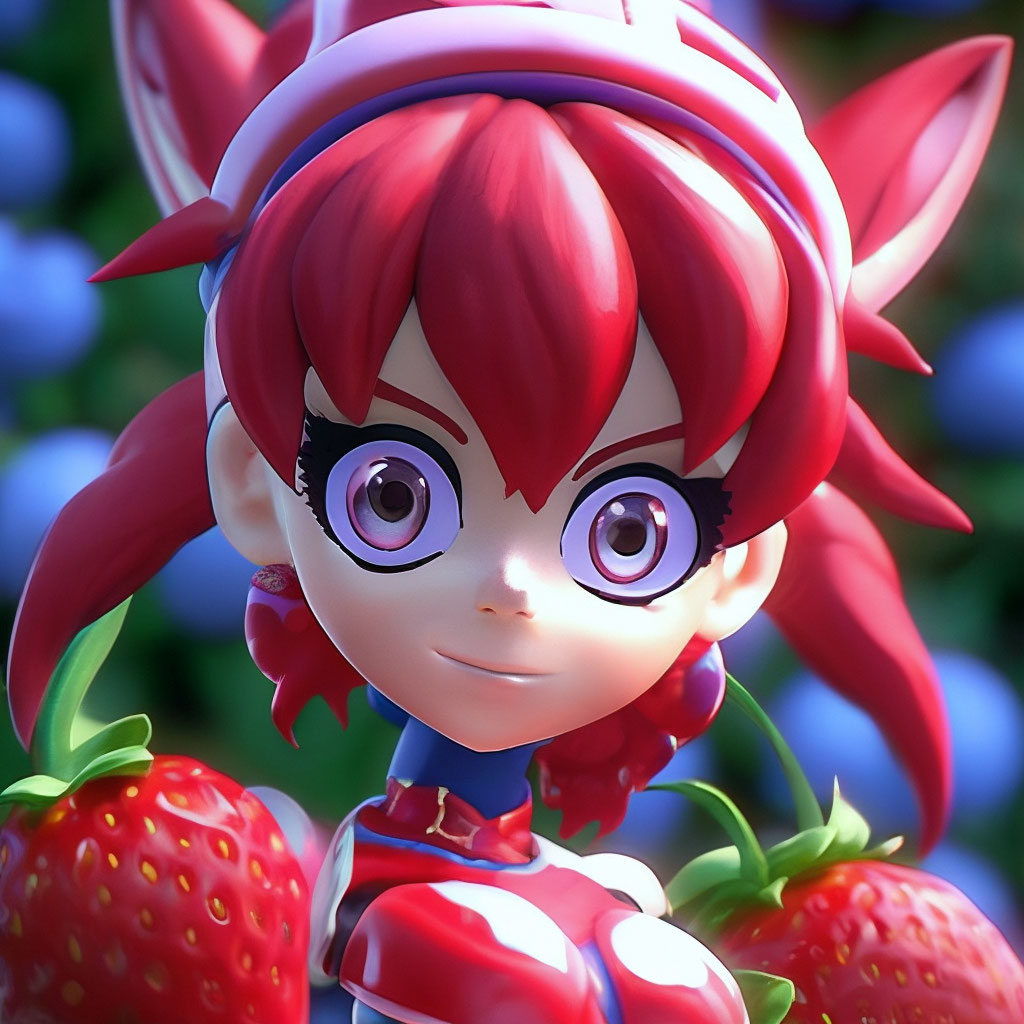 "45 baba berry again kripovo bug-eyed anime 3d" — image created in ...